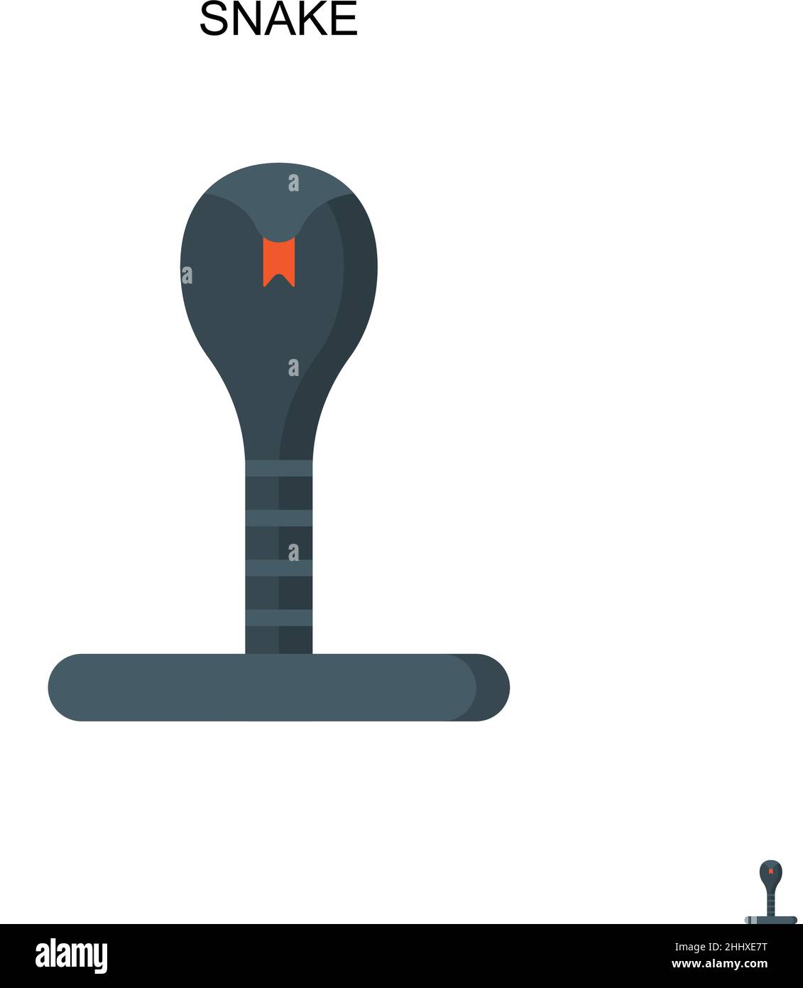 Snake Simple vector icon. Illustration symbol design template for web ...