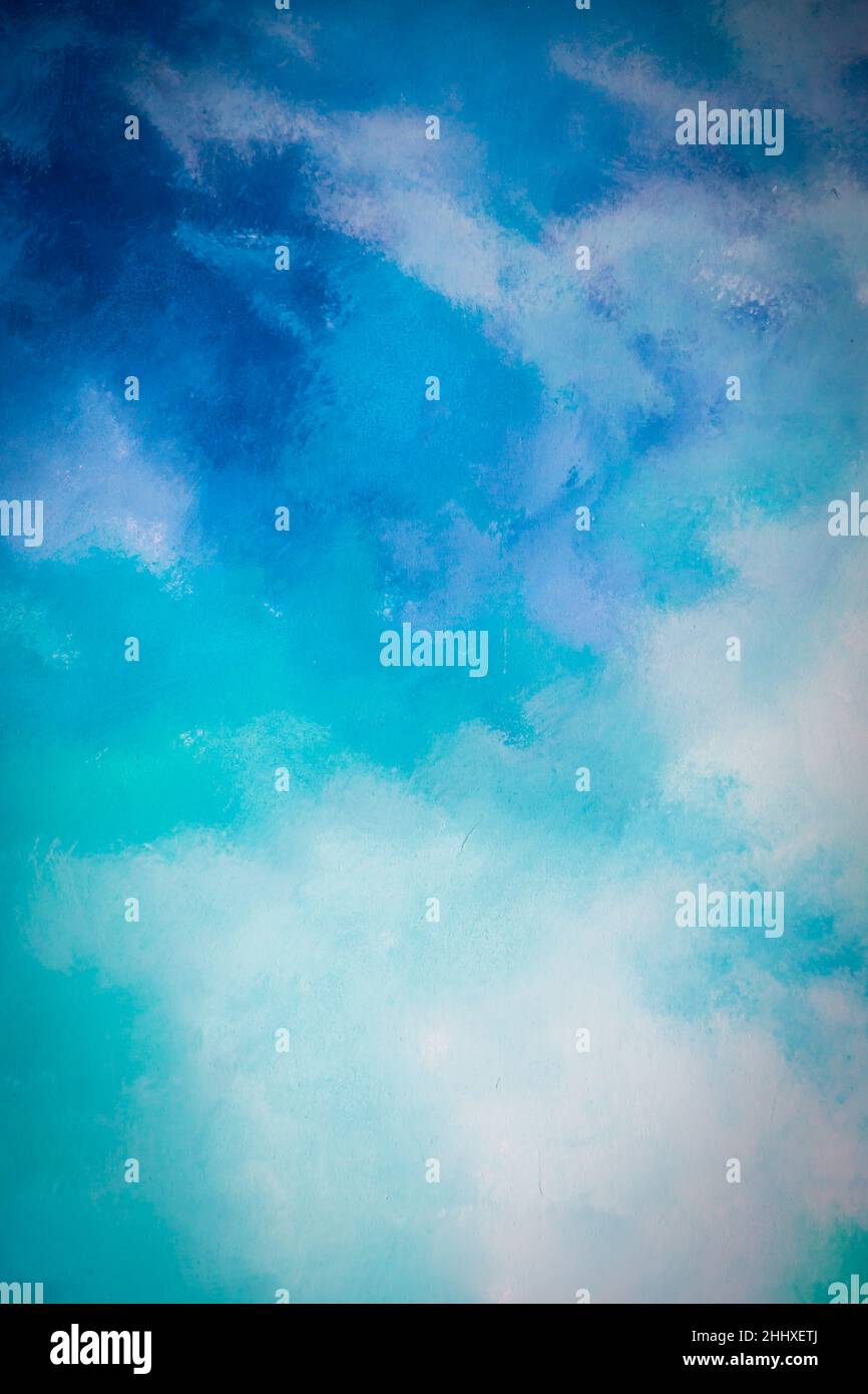 Abstract blue paint color on cement wall background Stock Photo - Alamy