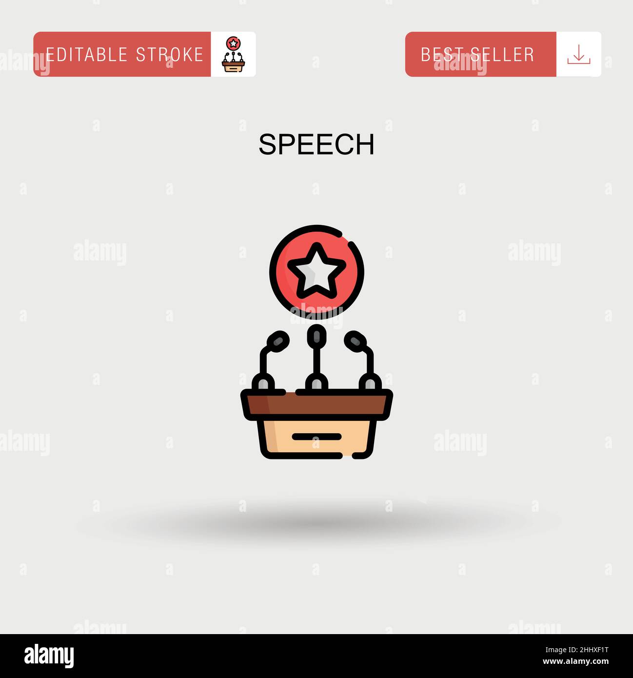 Speech Simple vector icon Stock Vector Image & Art - Alamy