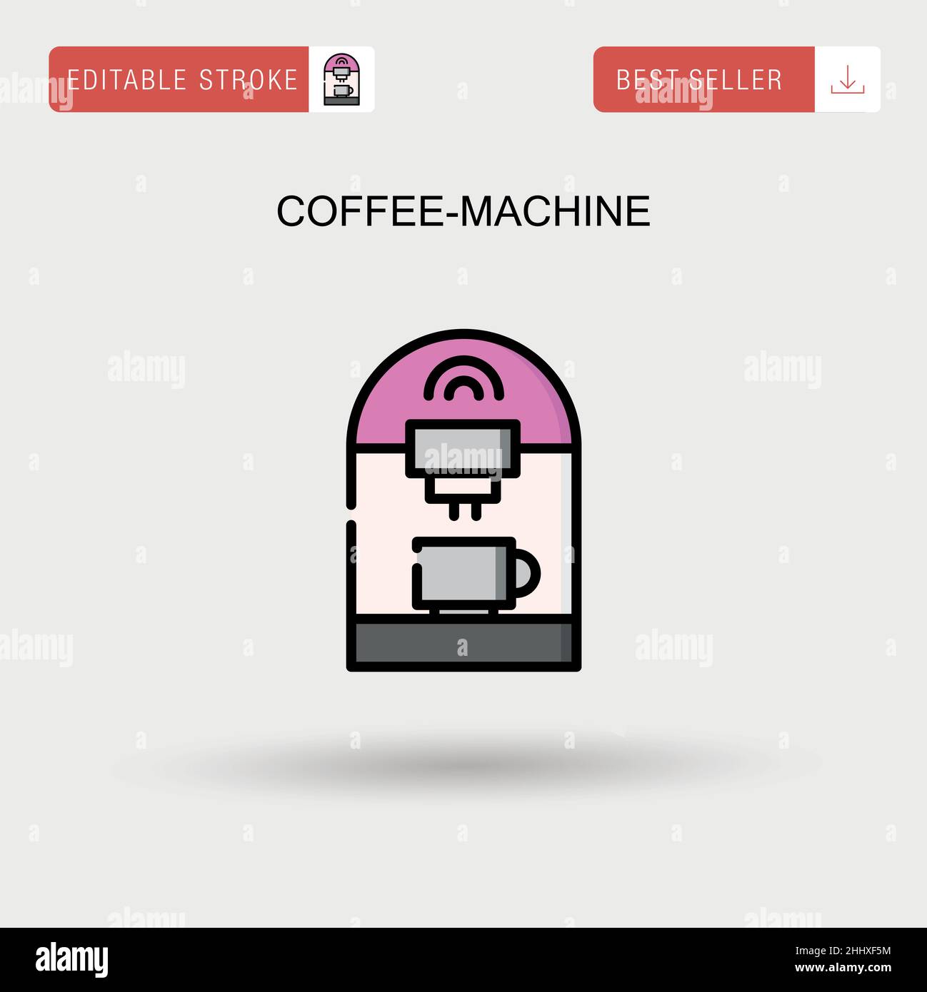 Espresso machine isolated Stock Vector Images - Alamy