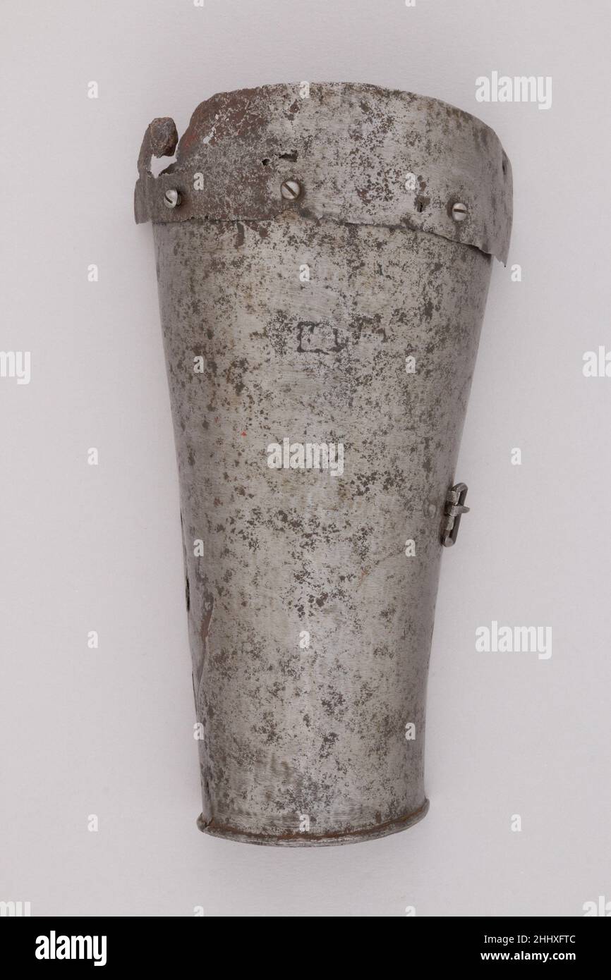 Part of a Left Forearm Defense (Vambrace) ca. 1450–70 Italian This is ...
