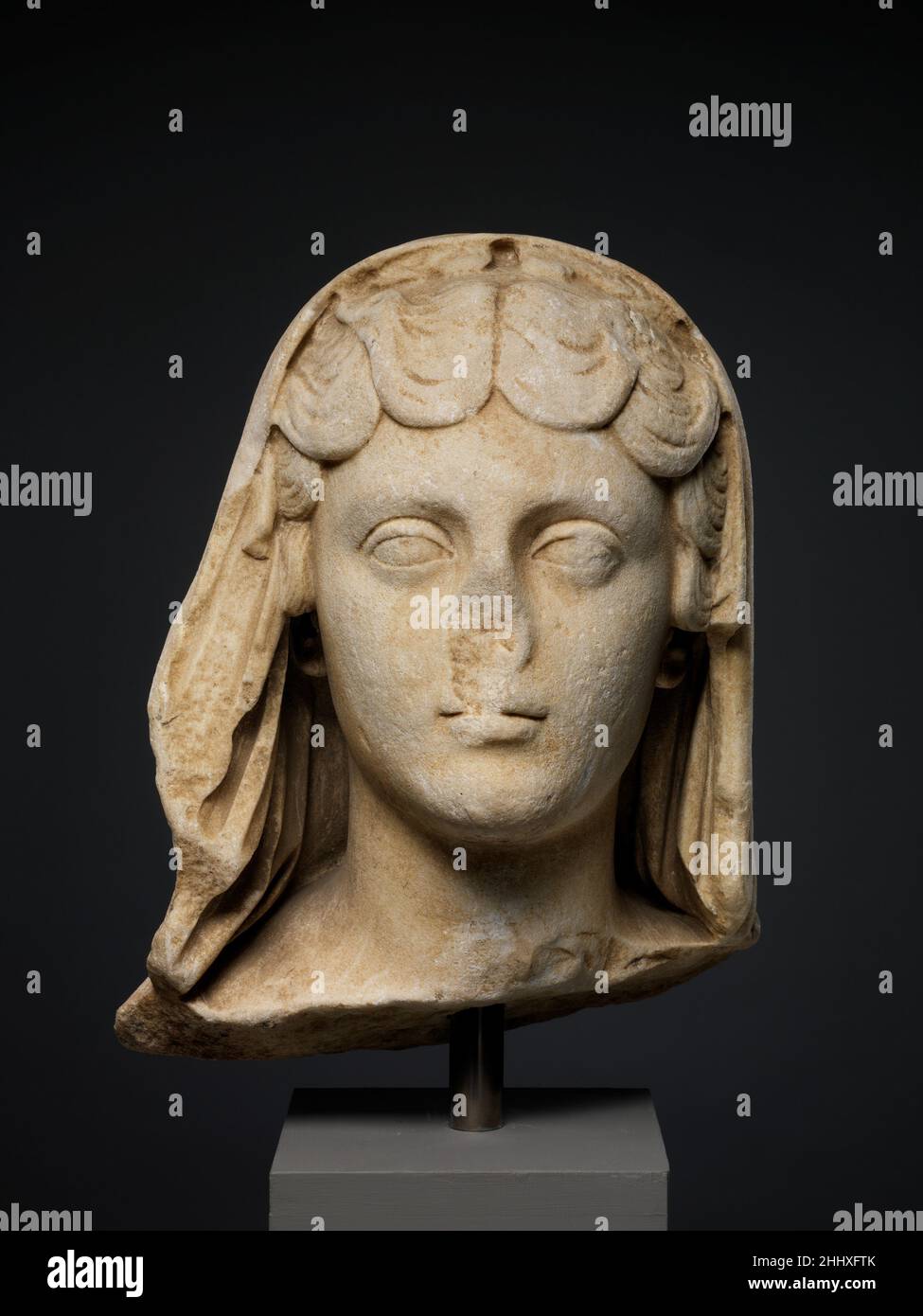 Marble portrait of the Empress Faustina the Younger, wife of the ...