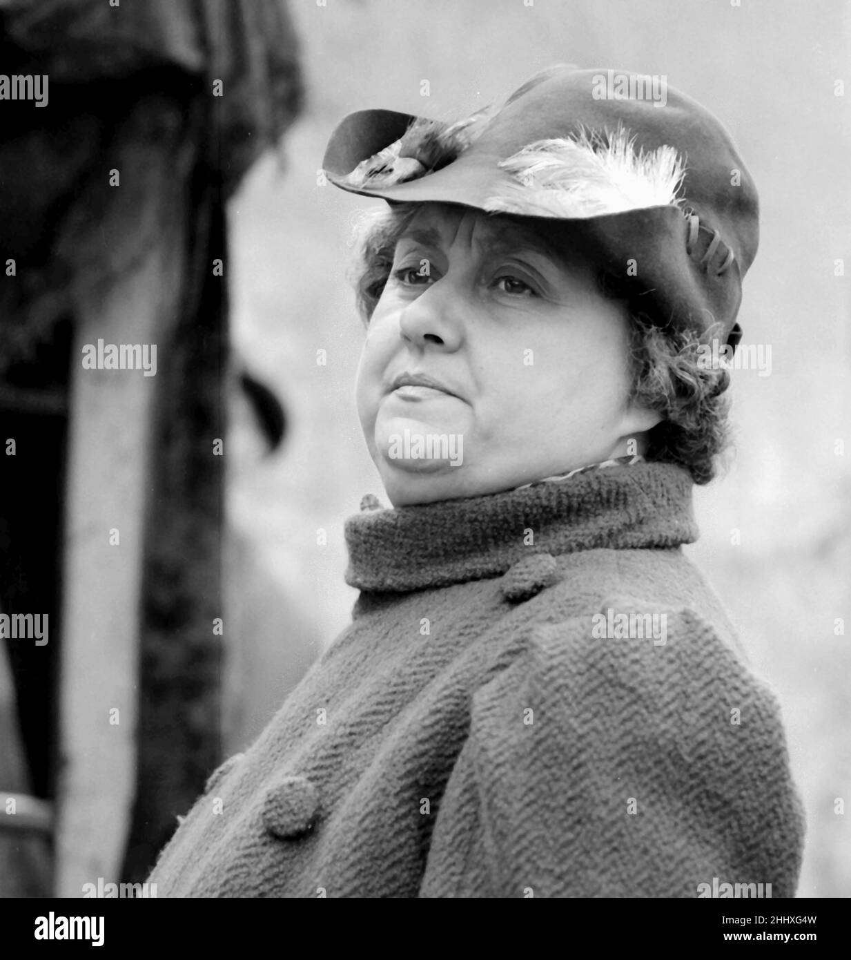 Romanian actress Tamara Buciuceanu- Botez during the shooting of the ...