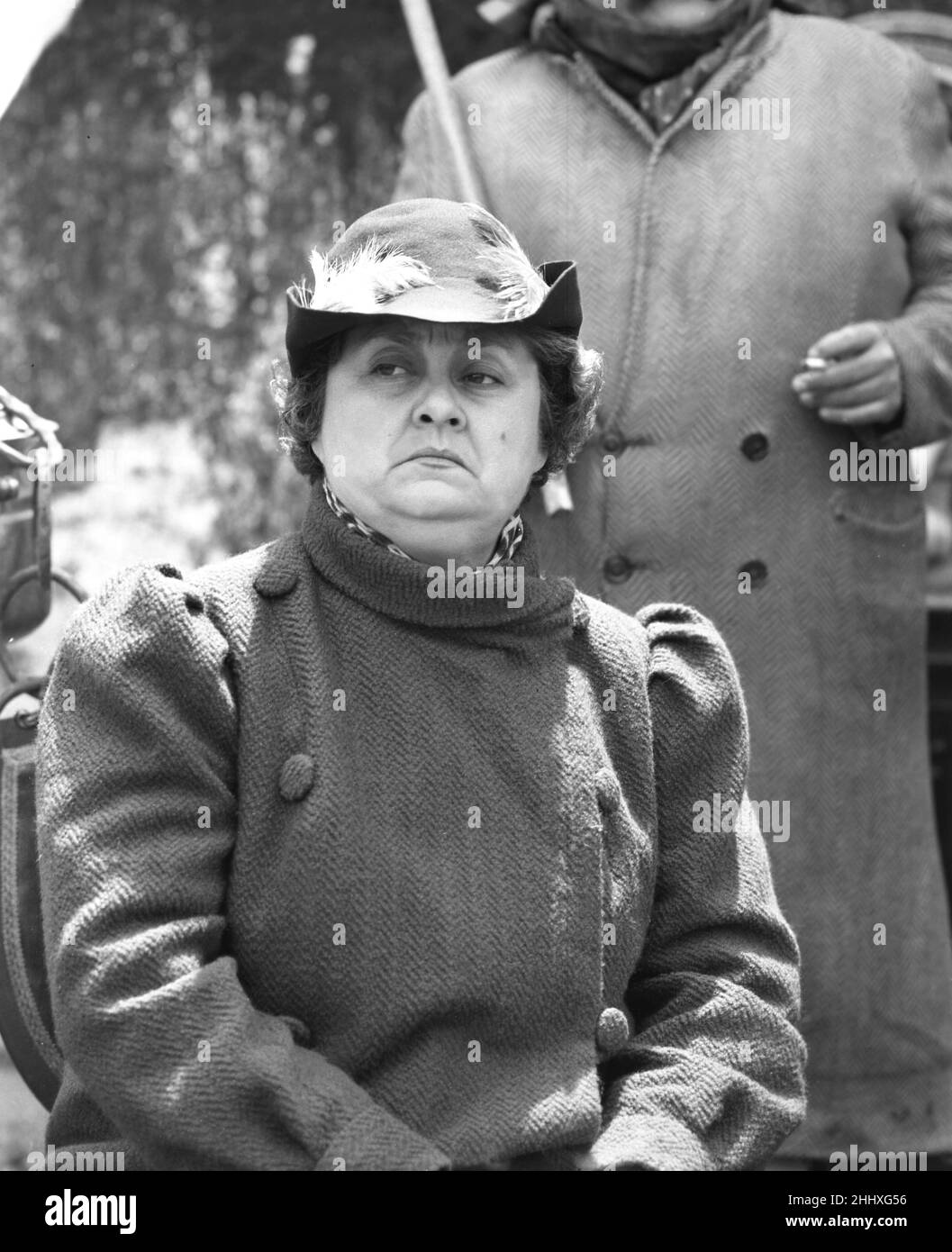 Romanian actress Tamara Buciuceanu- Botez during the shooting of the ...
