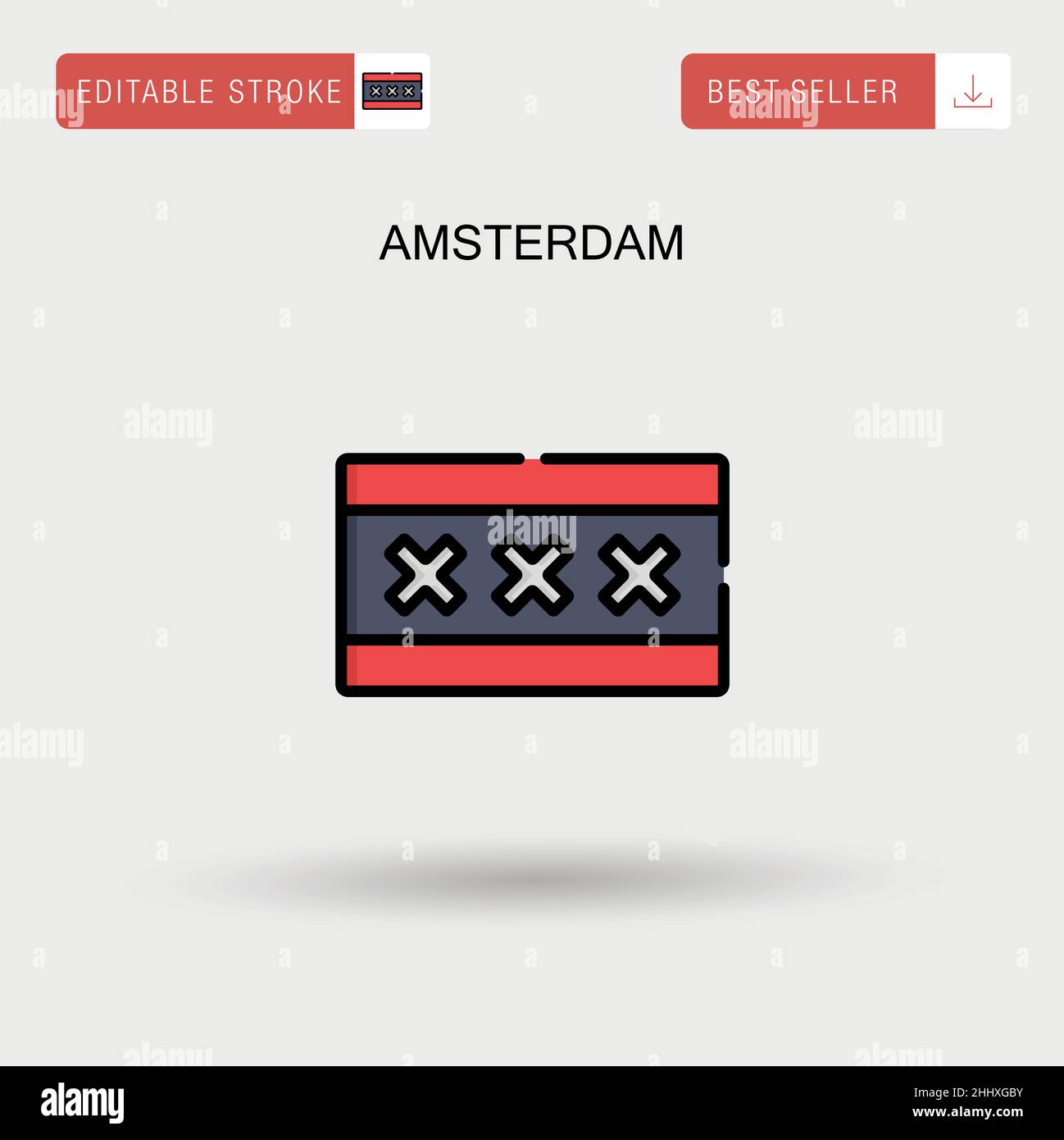 Amsterdam Simple vector icon Stock Vector Image & Art - Alamy