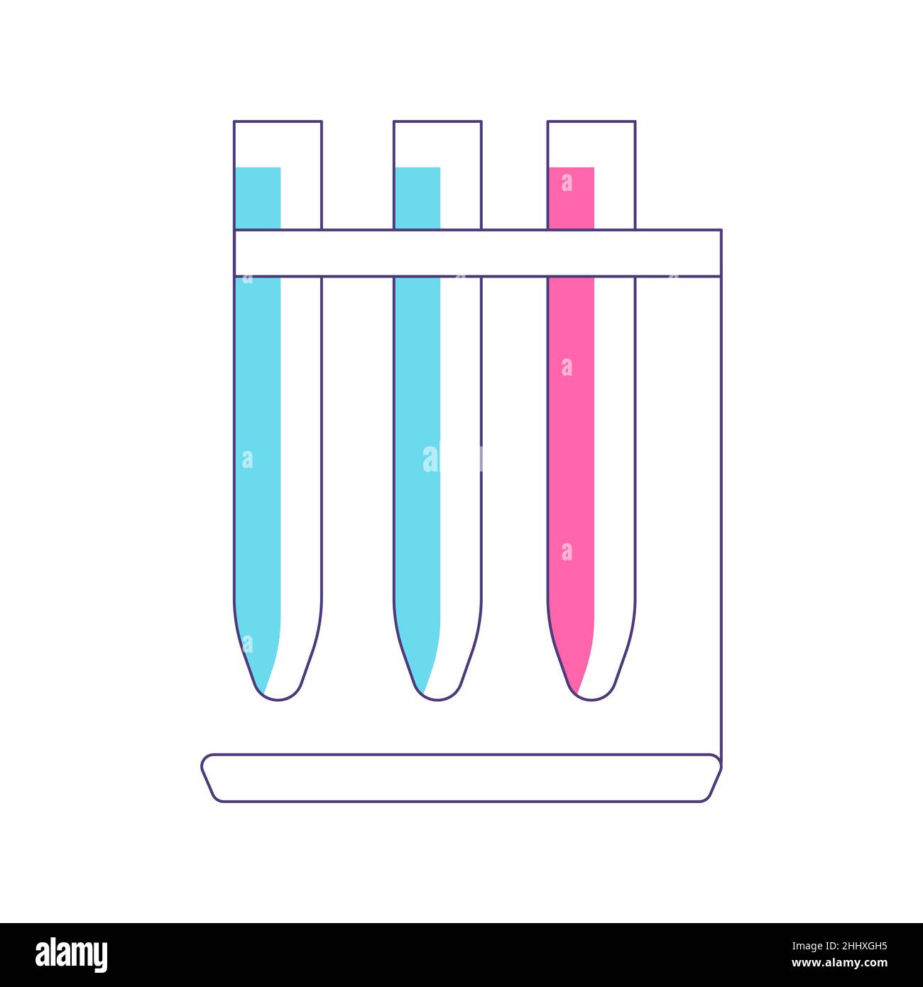 Rack with chemical test tubes. Science, chemistry and exploration ...