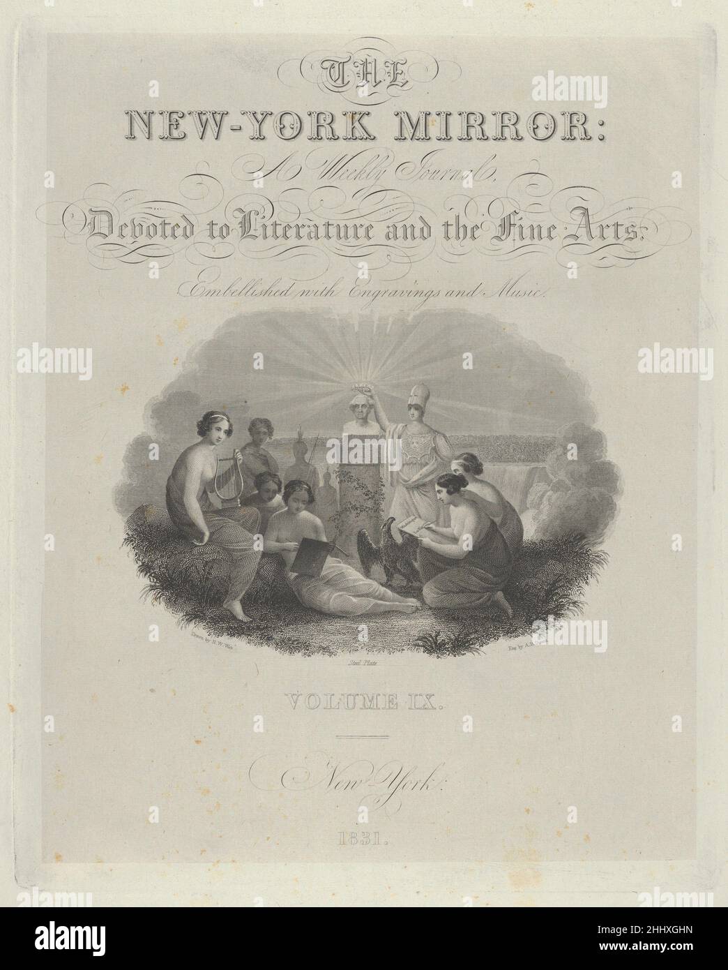 Title Page: The New York Mirror, A Weekly Journal, Devoted to ...