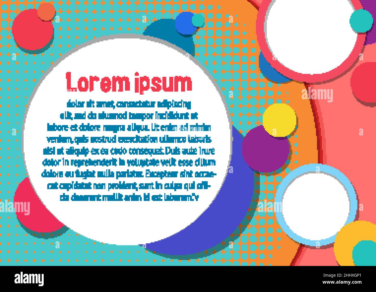 Abstract round background template illustration Stock Vector Image ...