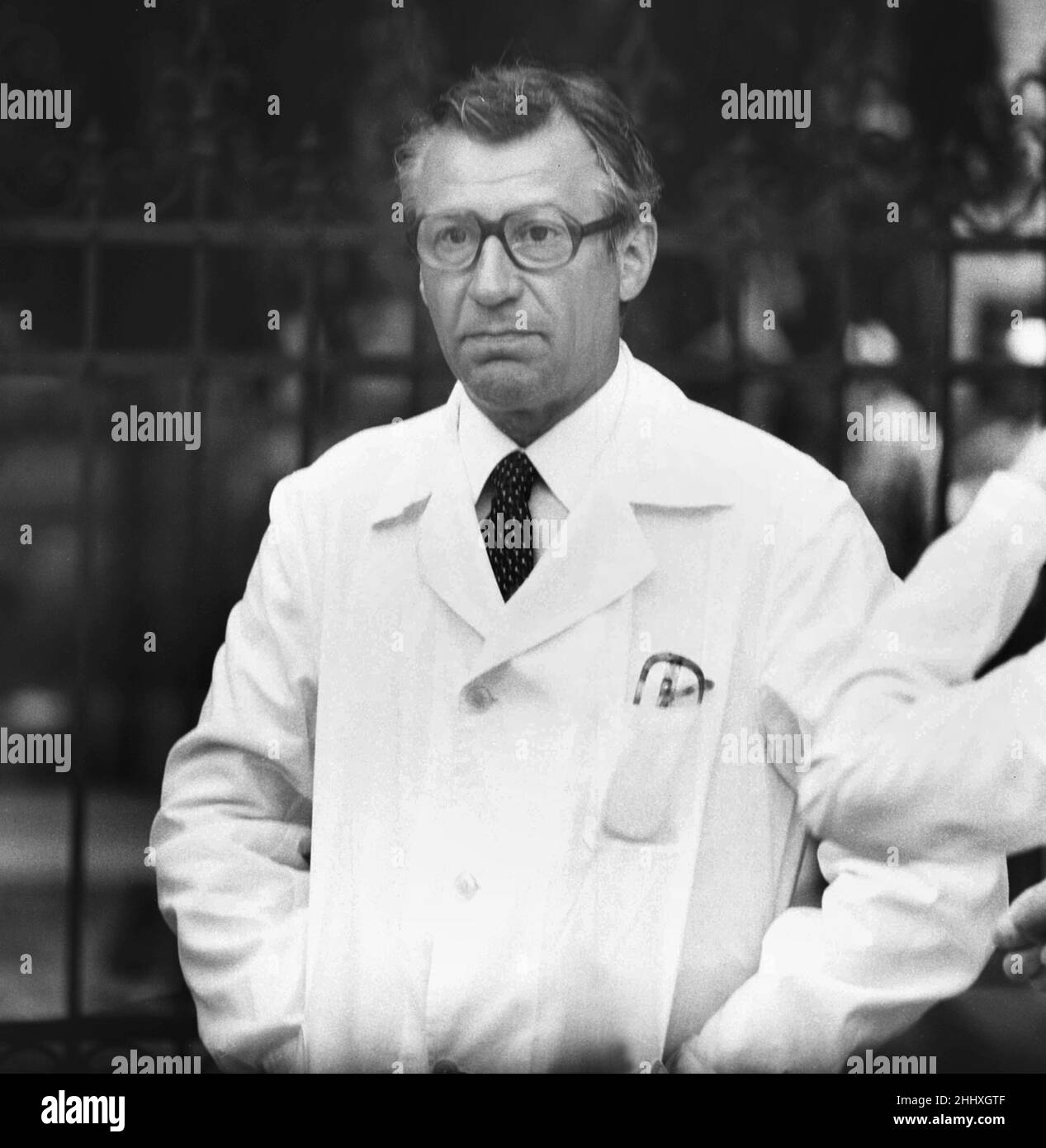 Romanian actor Victor Rebengiuc during the filming of "Orgolii" (1982 ...