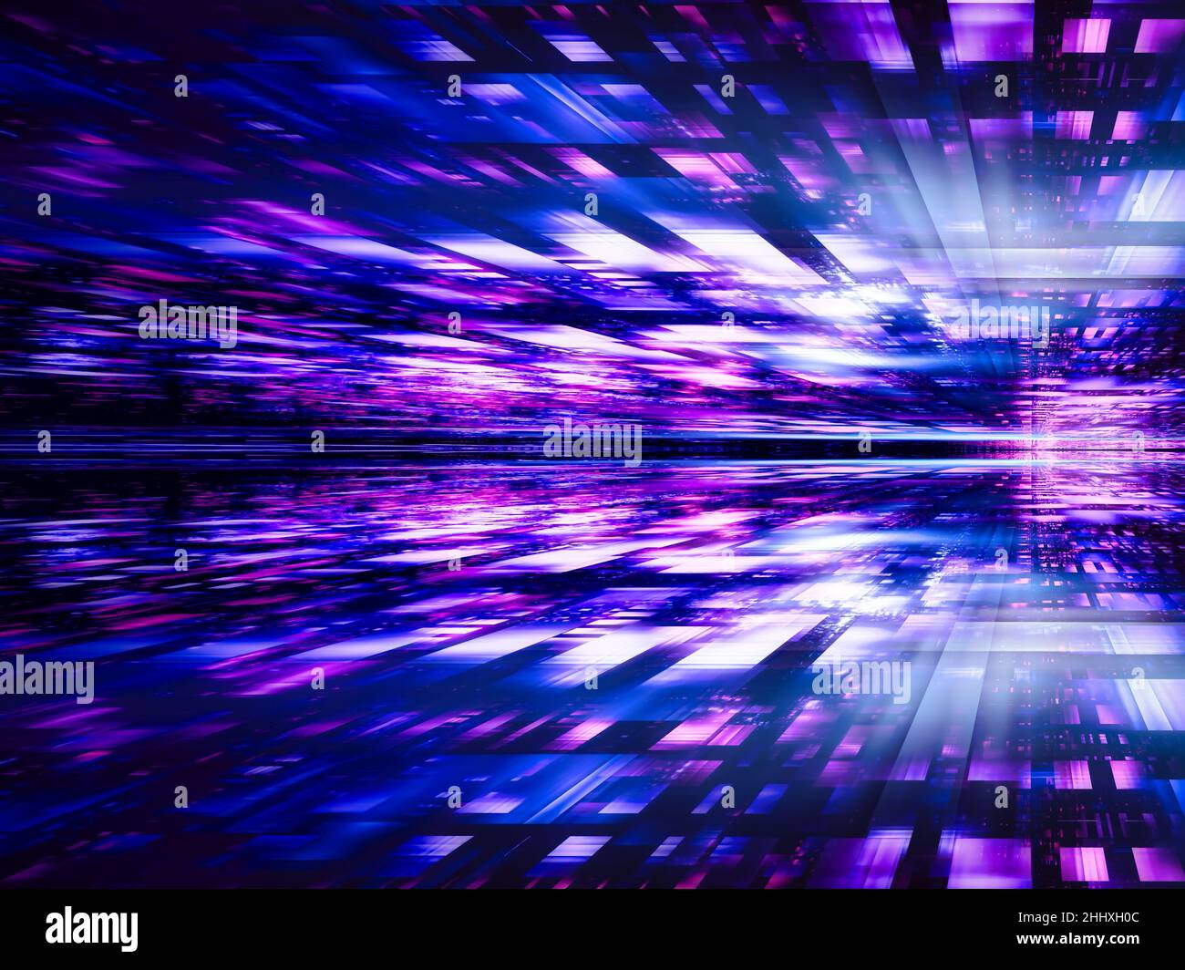 Technology background with perspective and motion blur effect - 3d ...