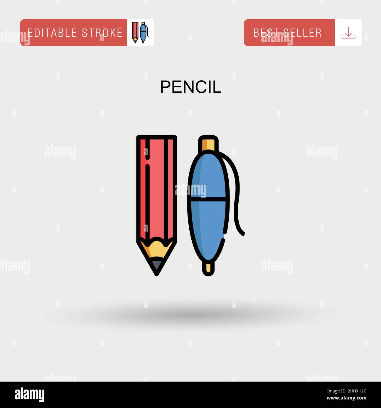 Pencil Simple vector icon Stock Vector Image & Art - Alamy