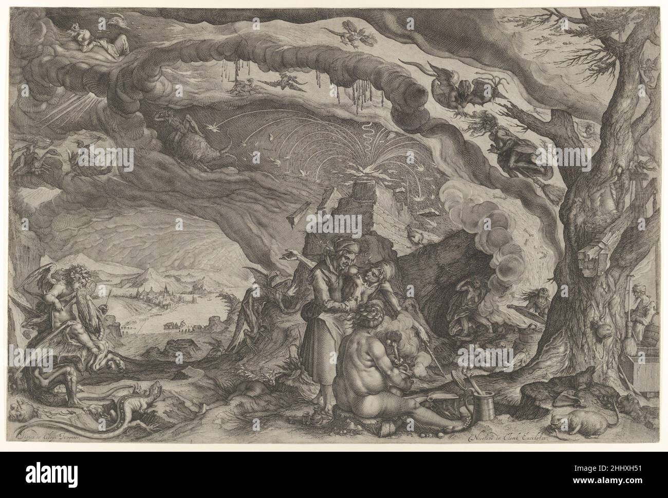 Witches Preparing for Sabbath ca. 1610 Andries Stock Netherlandish To ...