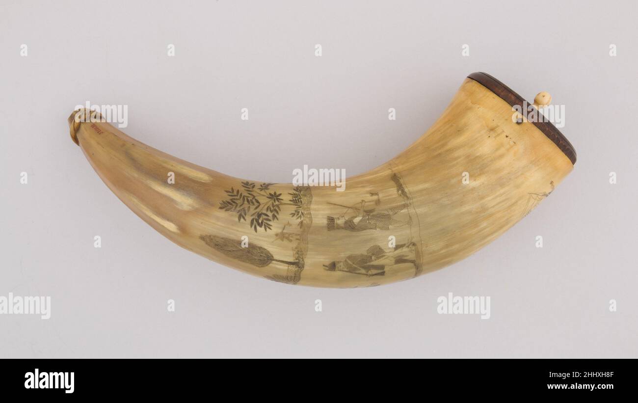 Powder Horn 1775–1800 American. Powder Horn 29583 Stock Photo - Alamy