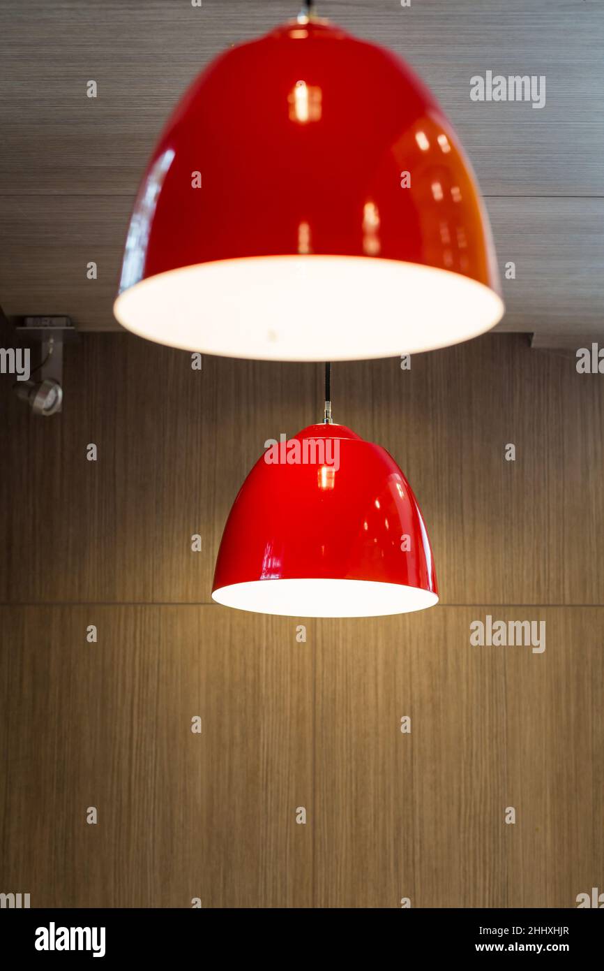 Red ceiling fixture hi-res stock photography and images - Alamy