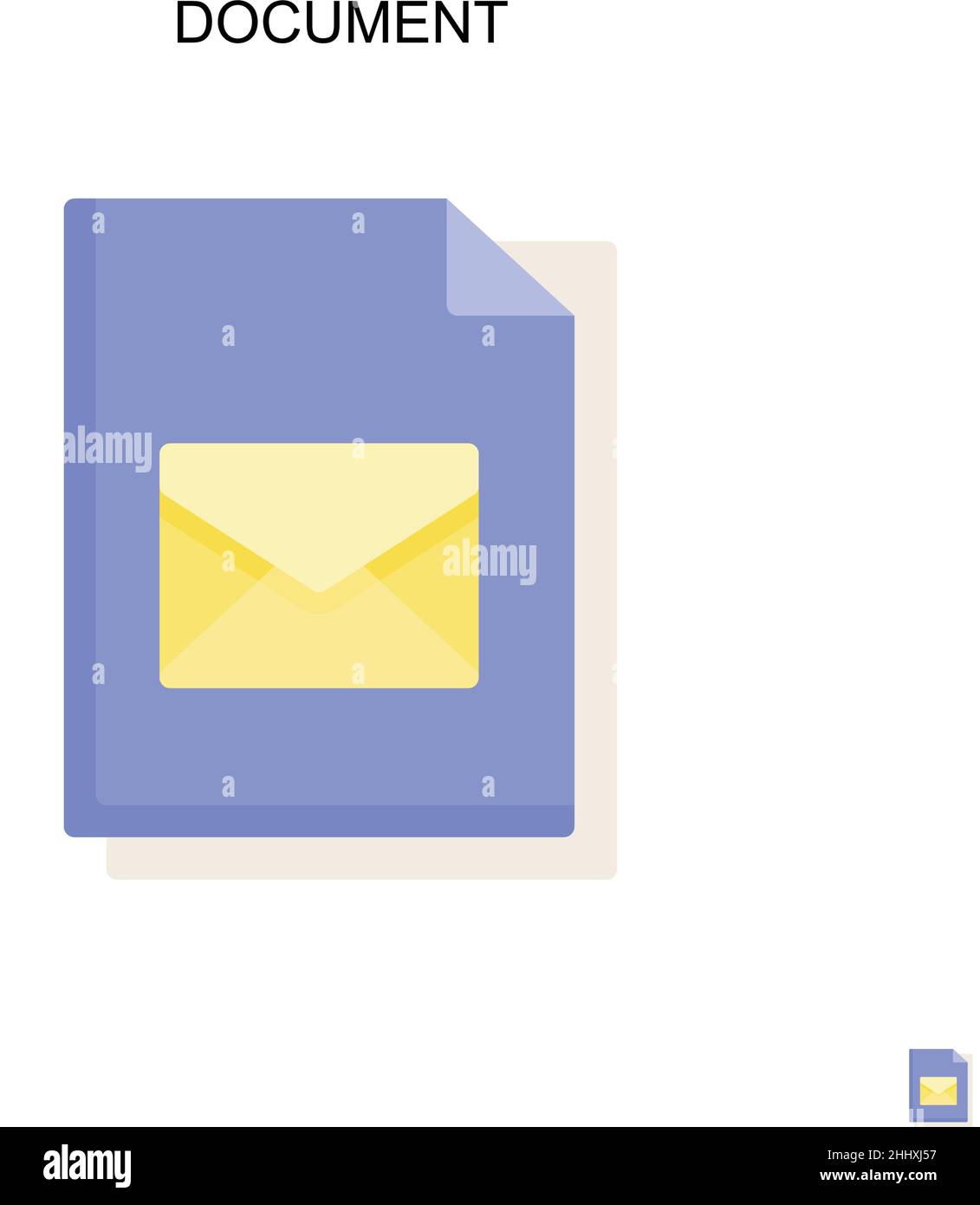 Document Simple vector icon. Illustration symbol design template for ...