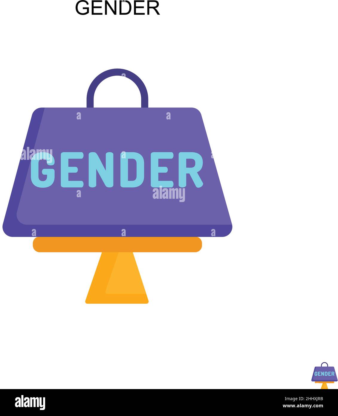 Gender Simple vector icon. Illustration symbol design template for web ...