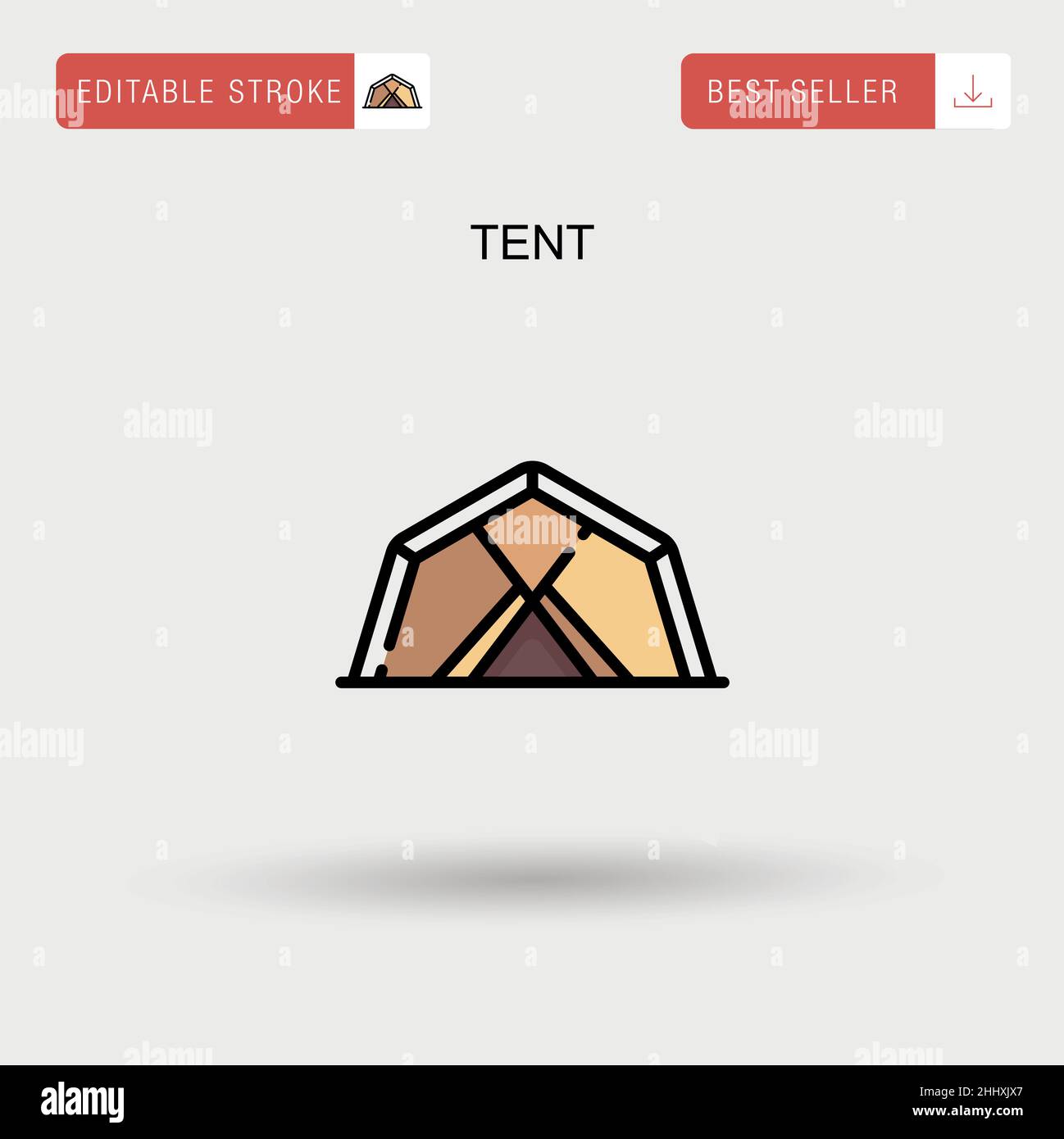 Tent Simple vector icon Stock Vector Image & Art - Alamy