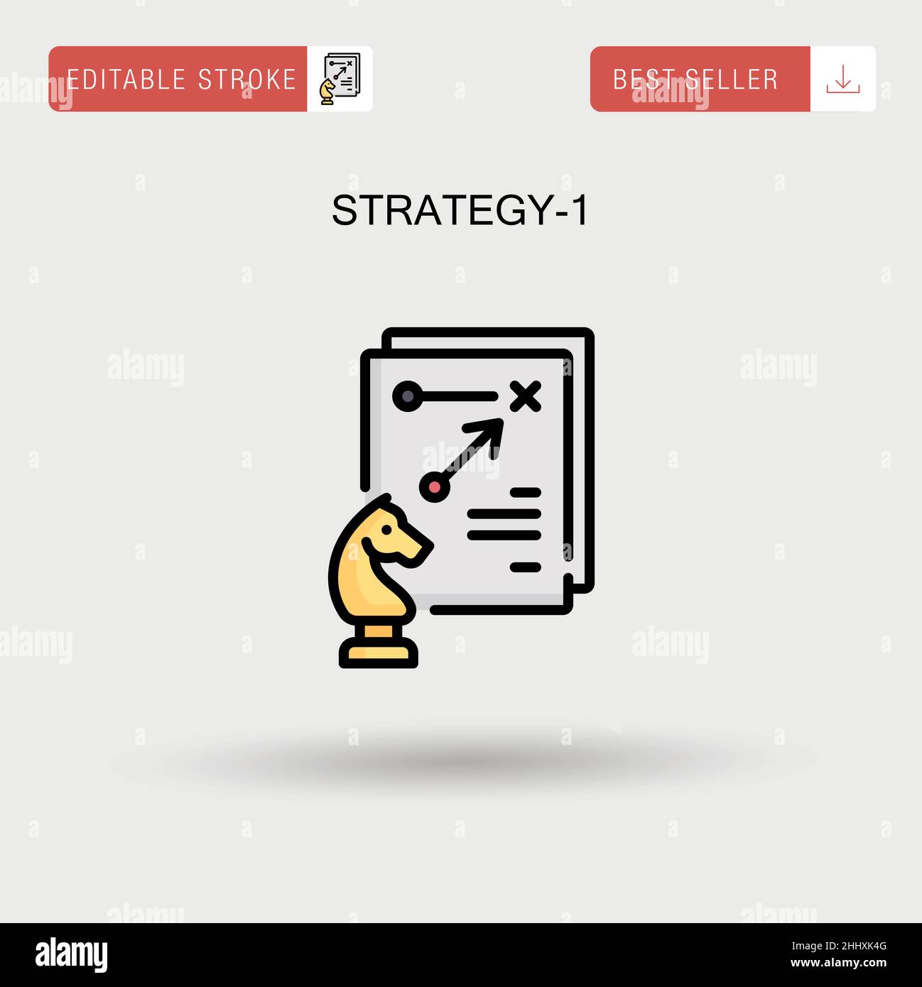 Strategy-1 Simple vector icon Stock Vector Image & Art - Alamy