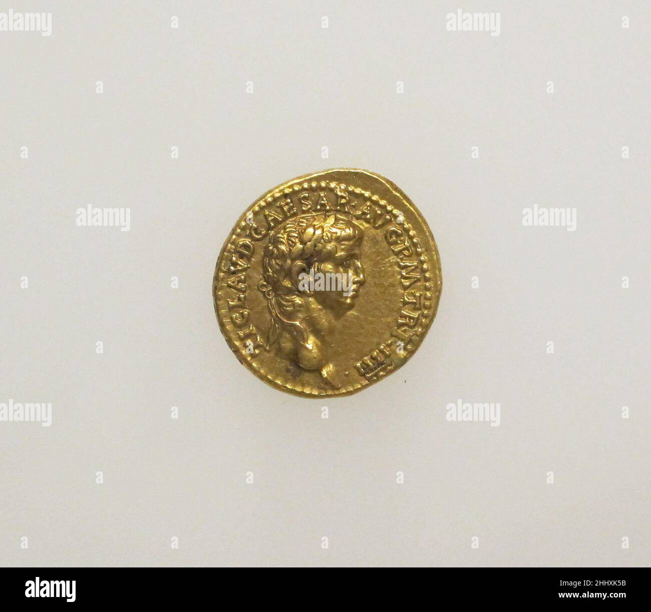 Gold aureus of Claudius A.D. 41–42 Roman TI CLAVD CAESAR AVG P M TR P ...