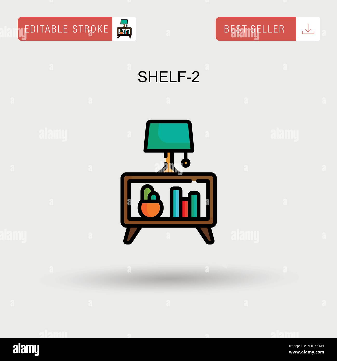 Shelf-2 Simple vector icon Stock Vector Image & Art - Alamy