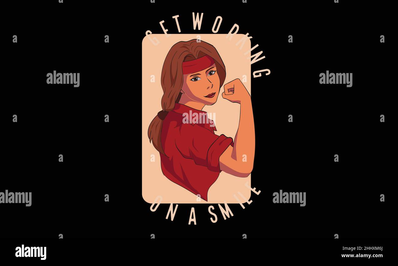 Girl power text on Stock Vector Images - Alamy