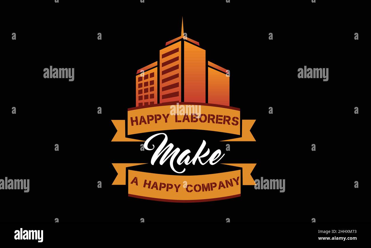 Happy laborers Stock Vector Images - Alamy