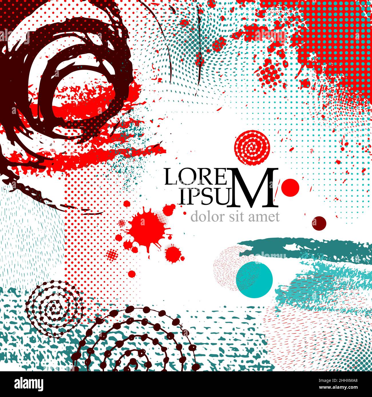 Abstract background with blobs and graphic elements. blank for text ...