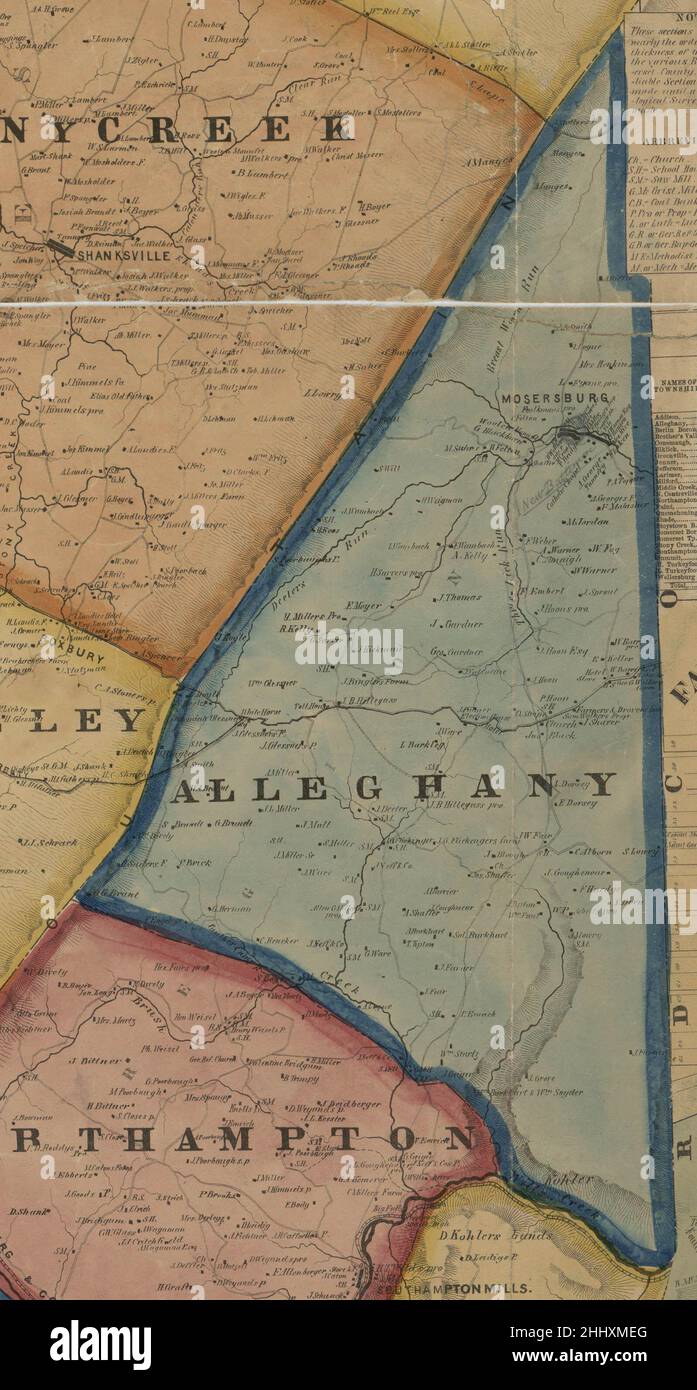 Somerset pennsylvania map hi-res stock photography and images - Alamy