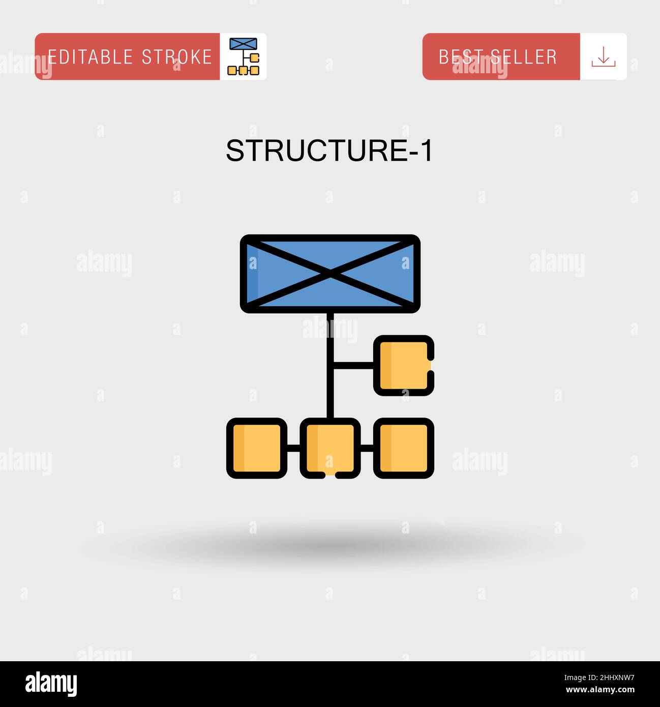 Structure-1 Simple vector icon Stock Vector Image & Art - Alamy