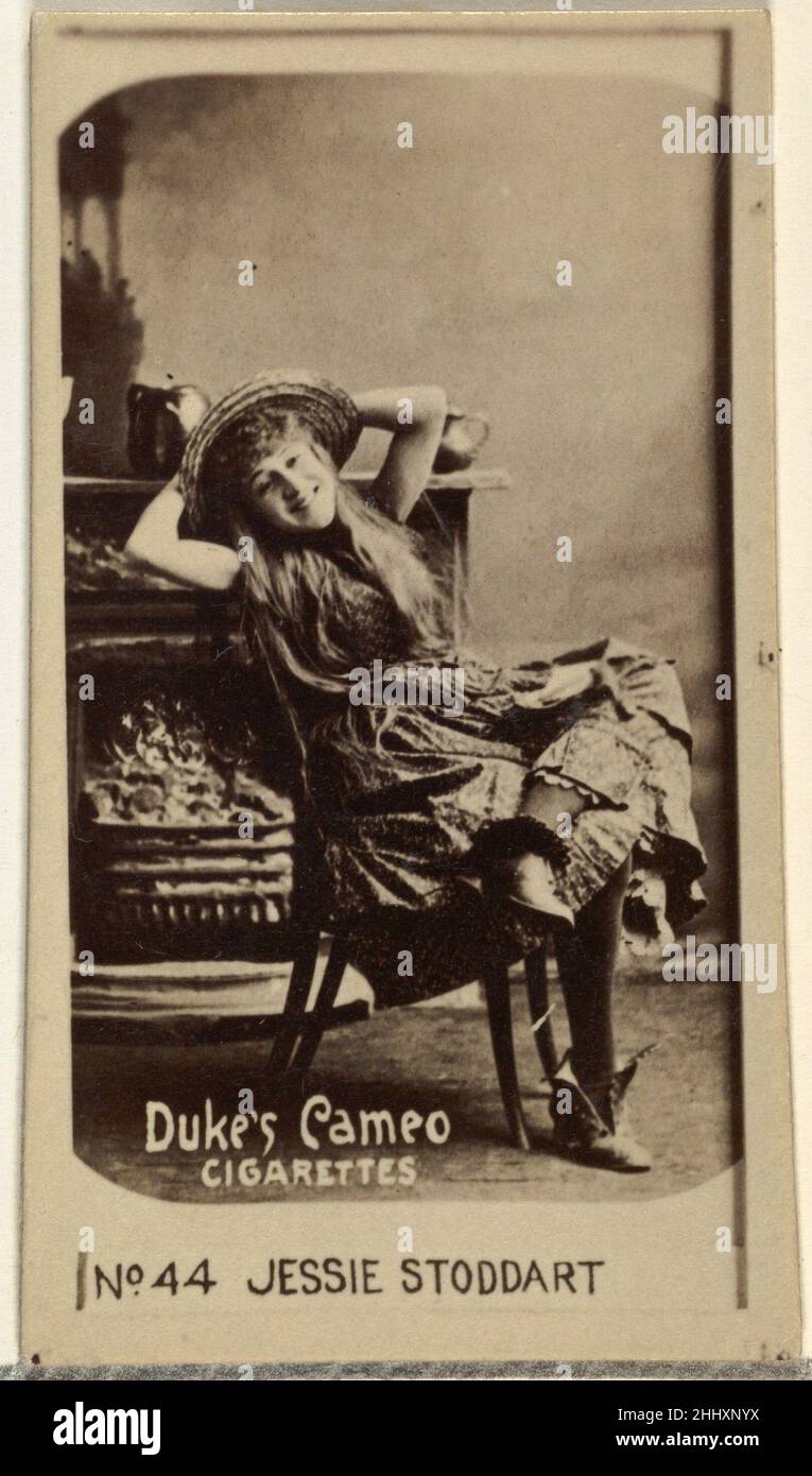 Card Number 44, Jessie Stoddart, from the Actors and Actresses series ...