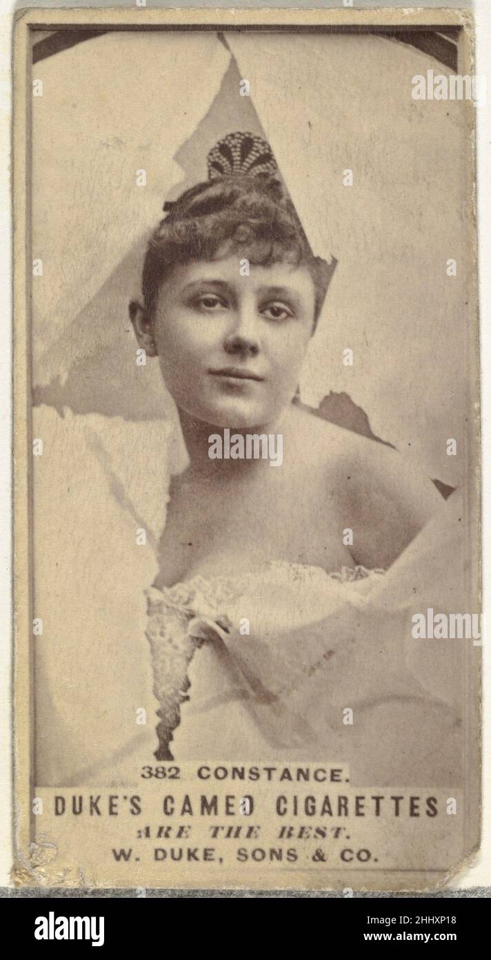 Card Number 382, Constance, from the Actors and Actresses series (N145 ...