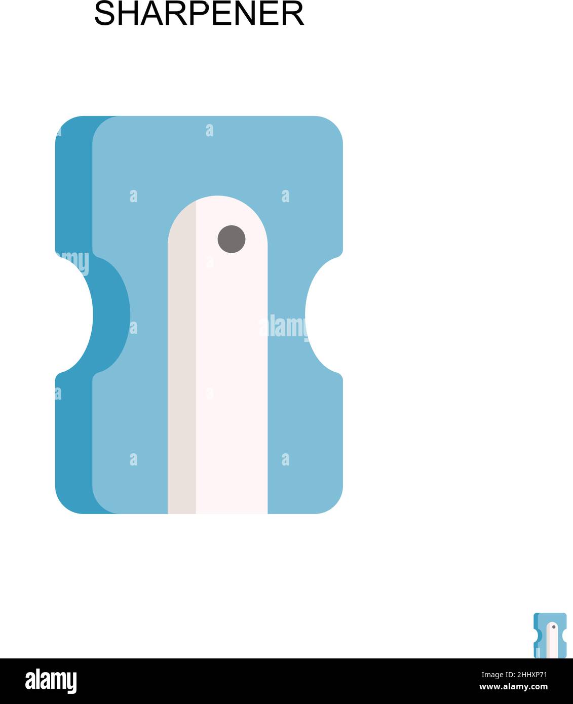 Sharpener Simple vector icon. Illustration symbol design template for ...