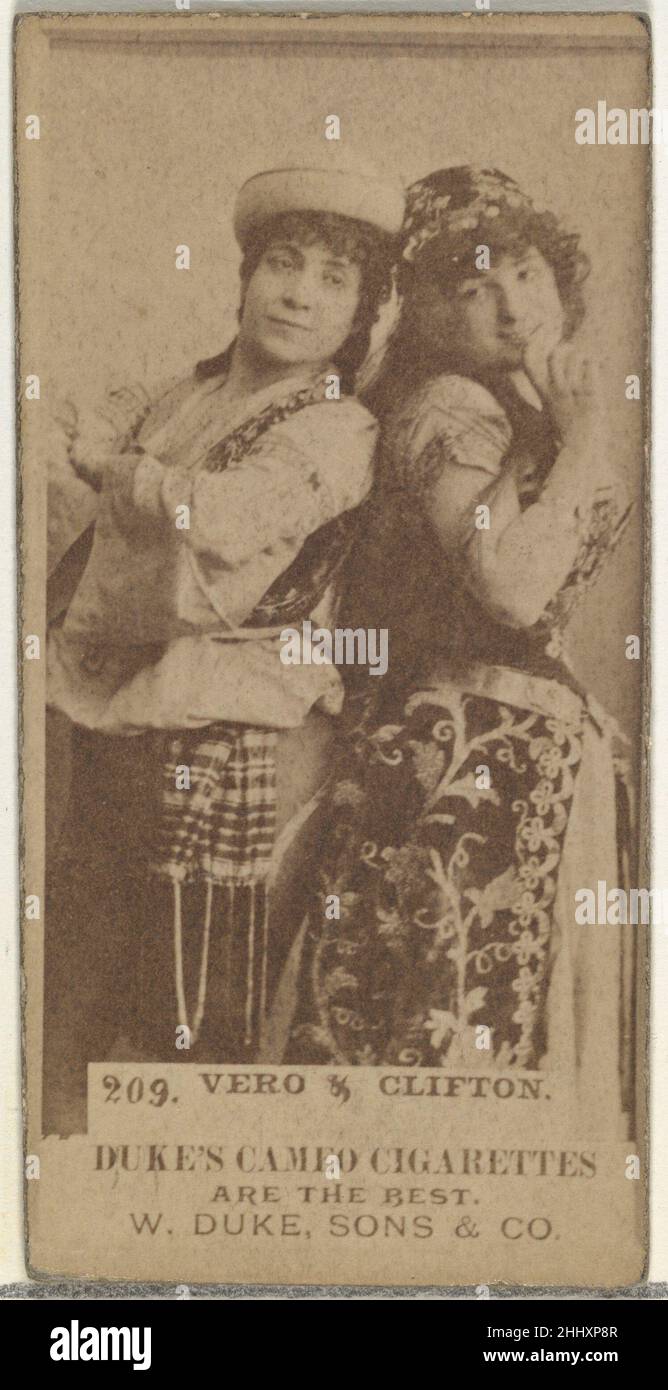 Card Number 209, Vero and Clifton, from the Actors and Actresses series ...