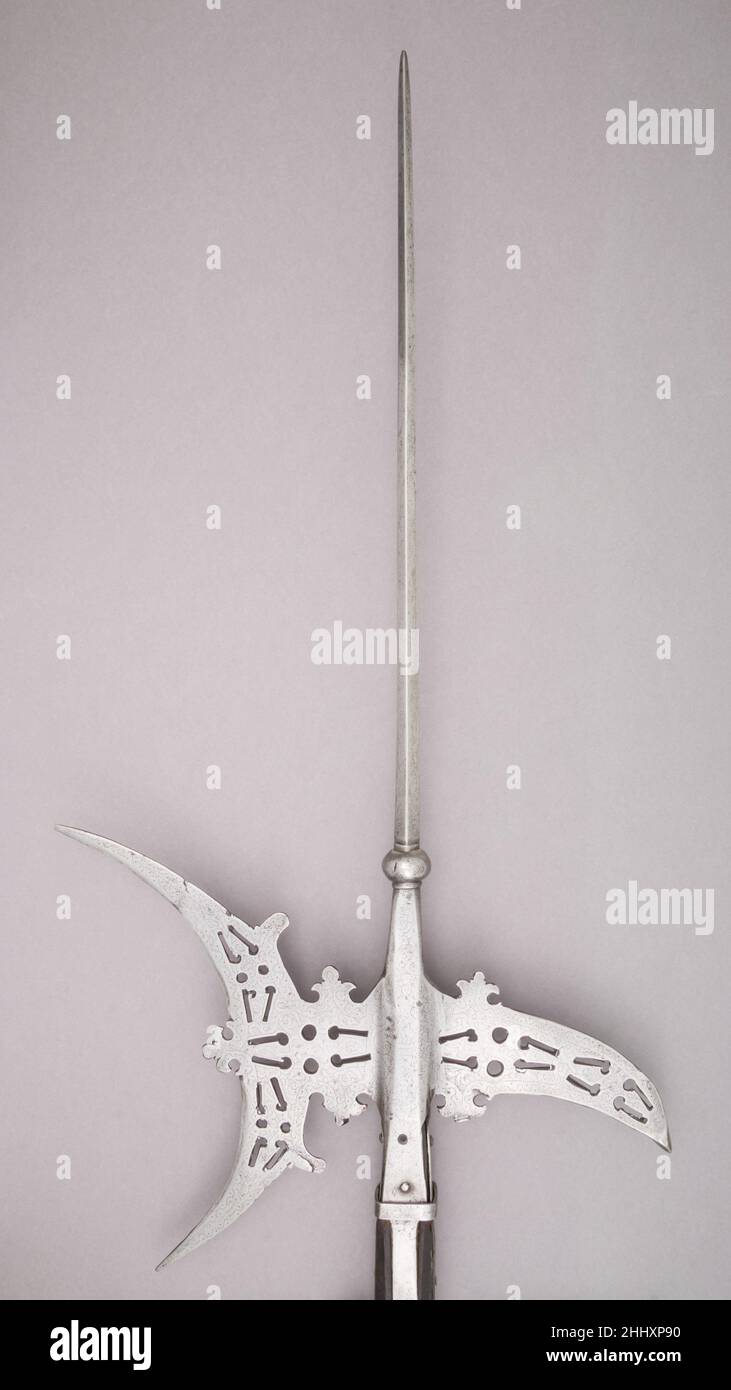 Halberd 1550–1600 Italian. Halberd 25019 Stock Photo - Alamy