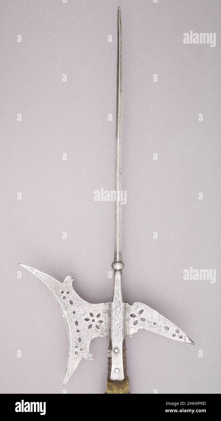 Halberd 1550–1600 German or French. Halberd 25018 Stock Photo - Alamy