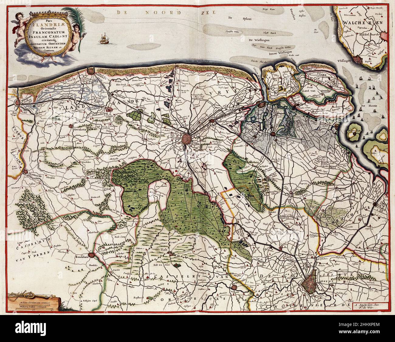 Map of flanders hi-res stock photography and images - Alamy