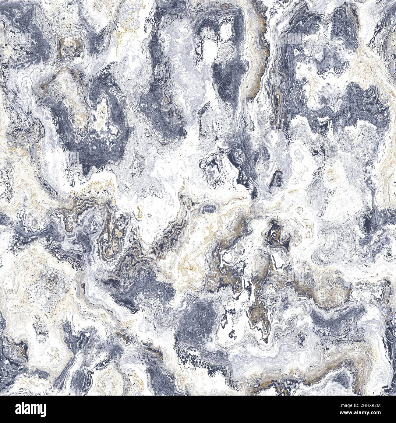 White tonal marbled seamless texture. Irregular pale ink blotch paint ...