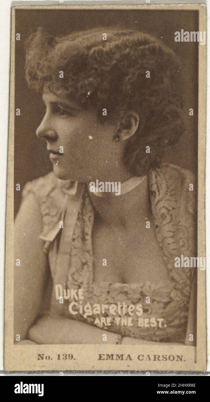 Card Number 139, Emma Carson, from the Actors and Actresses series ...