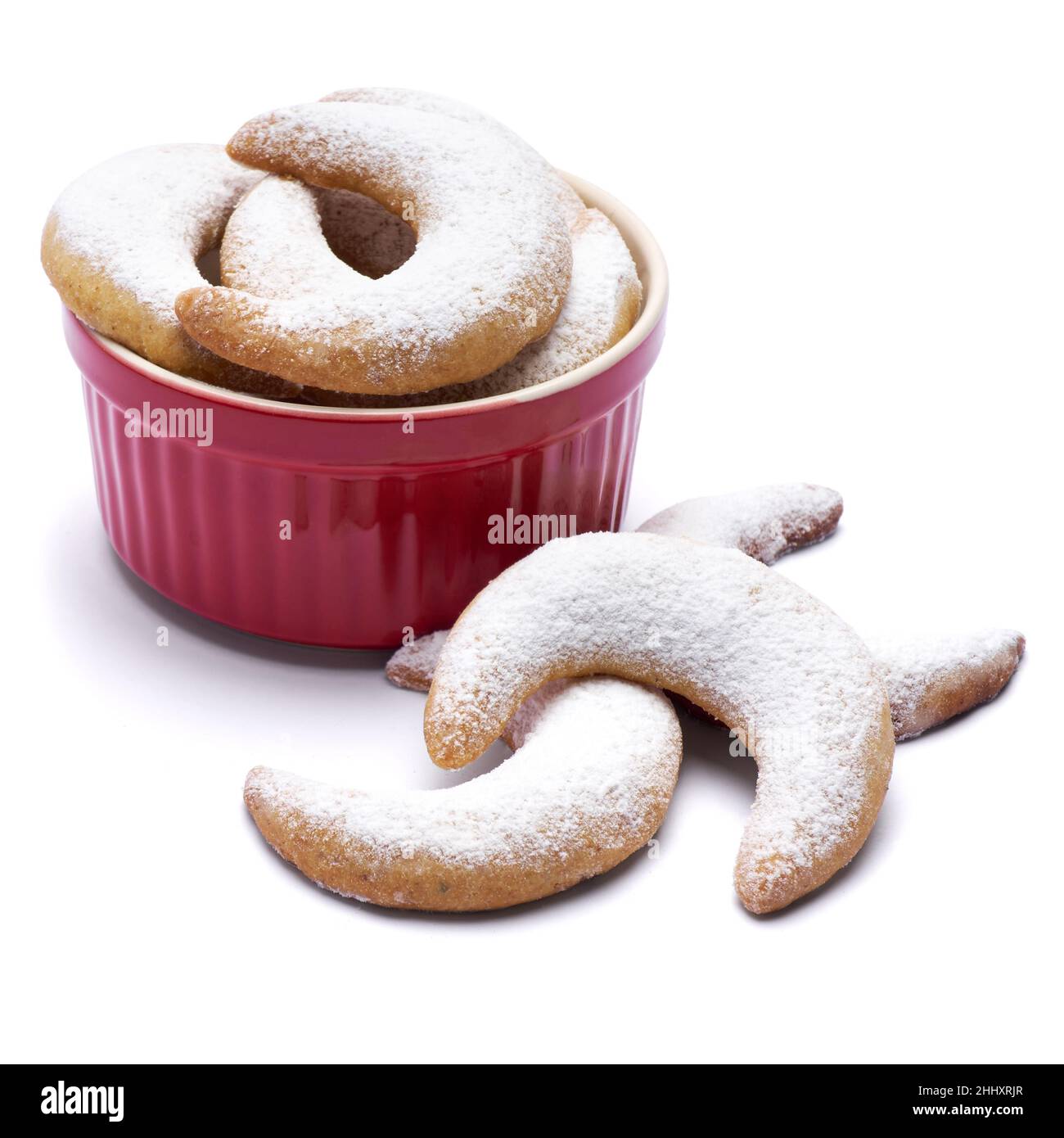 Traditional German or Austrian Vanillekipferl vanilla kipferl cookies ...