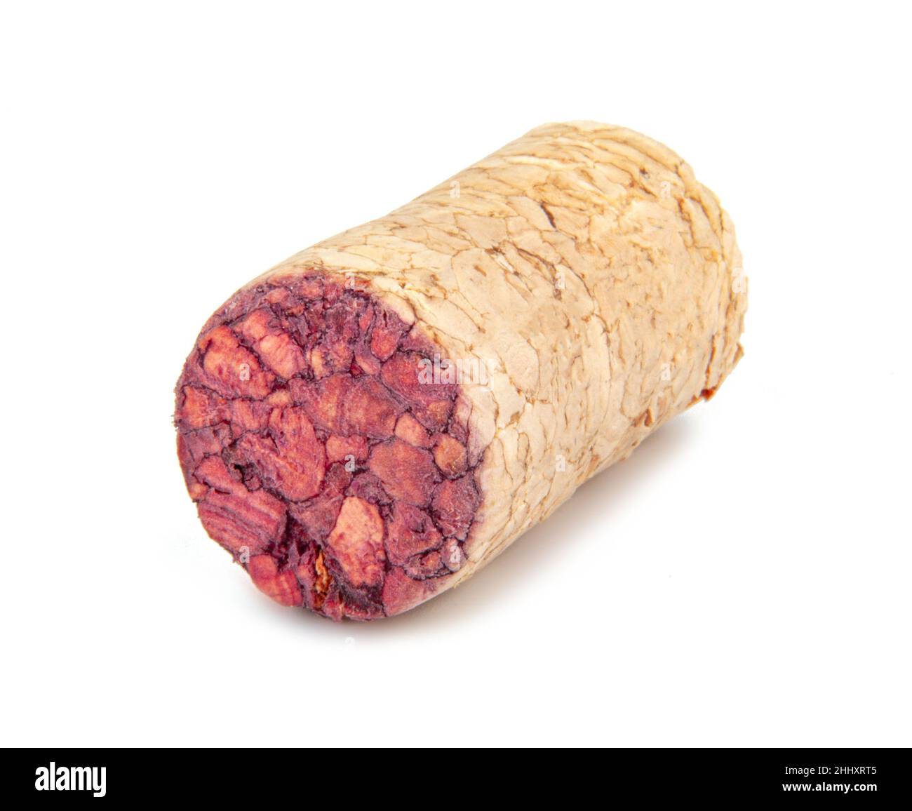 Vintage wine cork red circle isolated on the white Stock Photo - Alamy