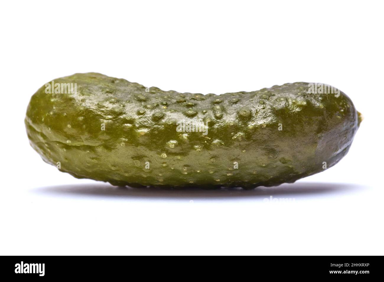 Tasty Whole green cornichon isolated on a white background Stock Photo ...