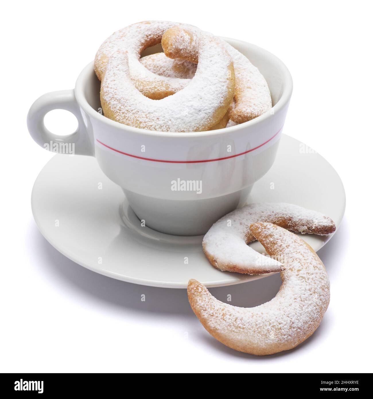 Traditional German or Austrian Vanillekipferl vanilla kipferl cookies ...