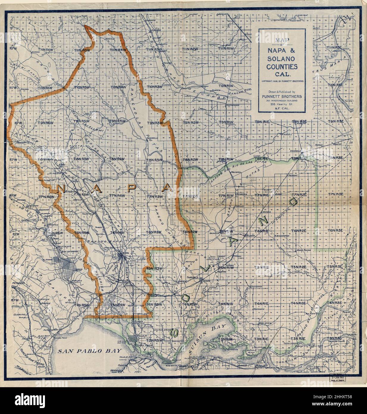 Solano map hi-res stock photography and images - Alamy