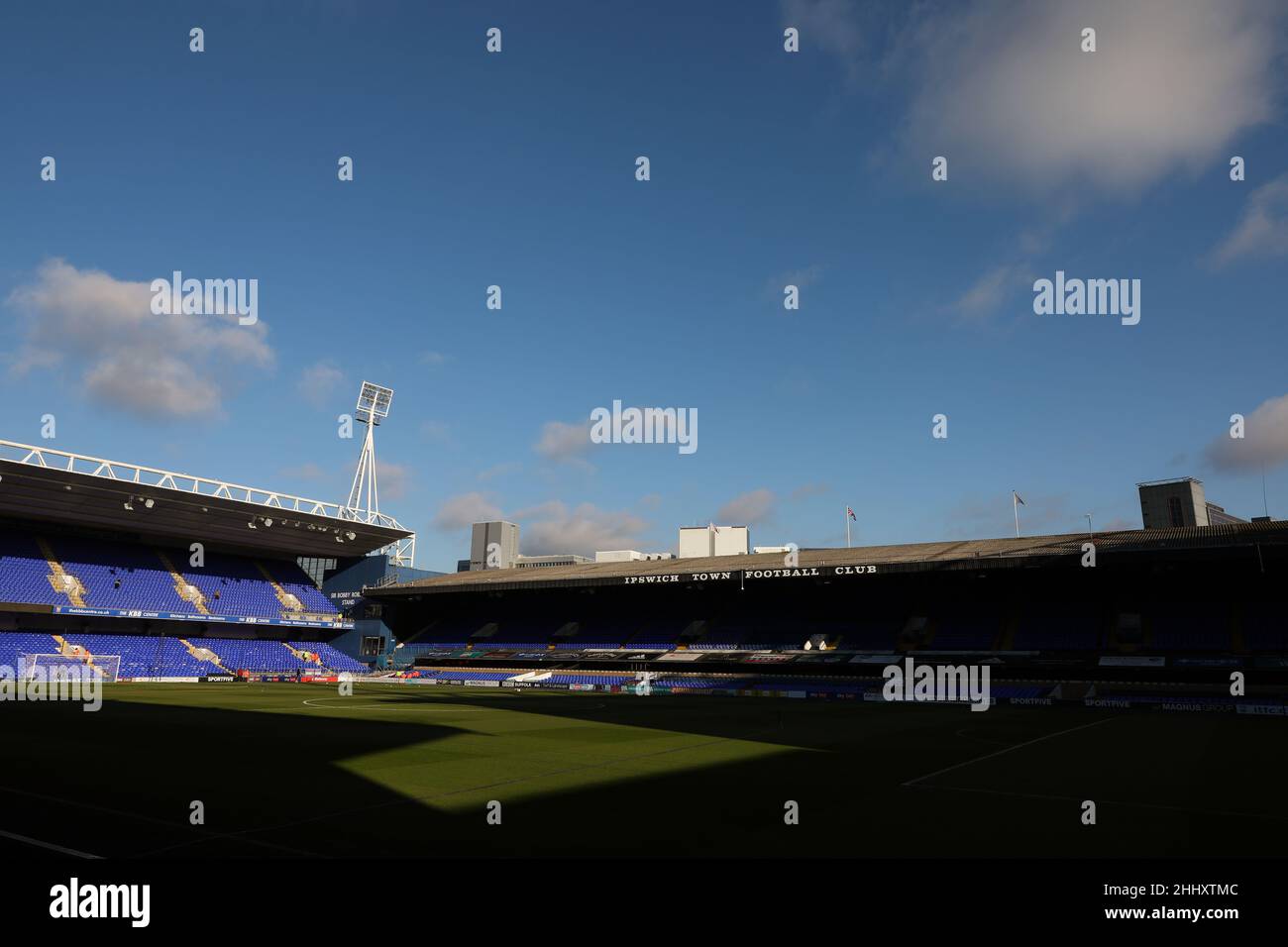 General view of Portman Road, Home of Ipswich Town Football Club ...