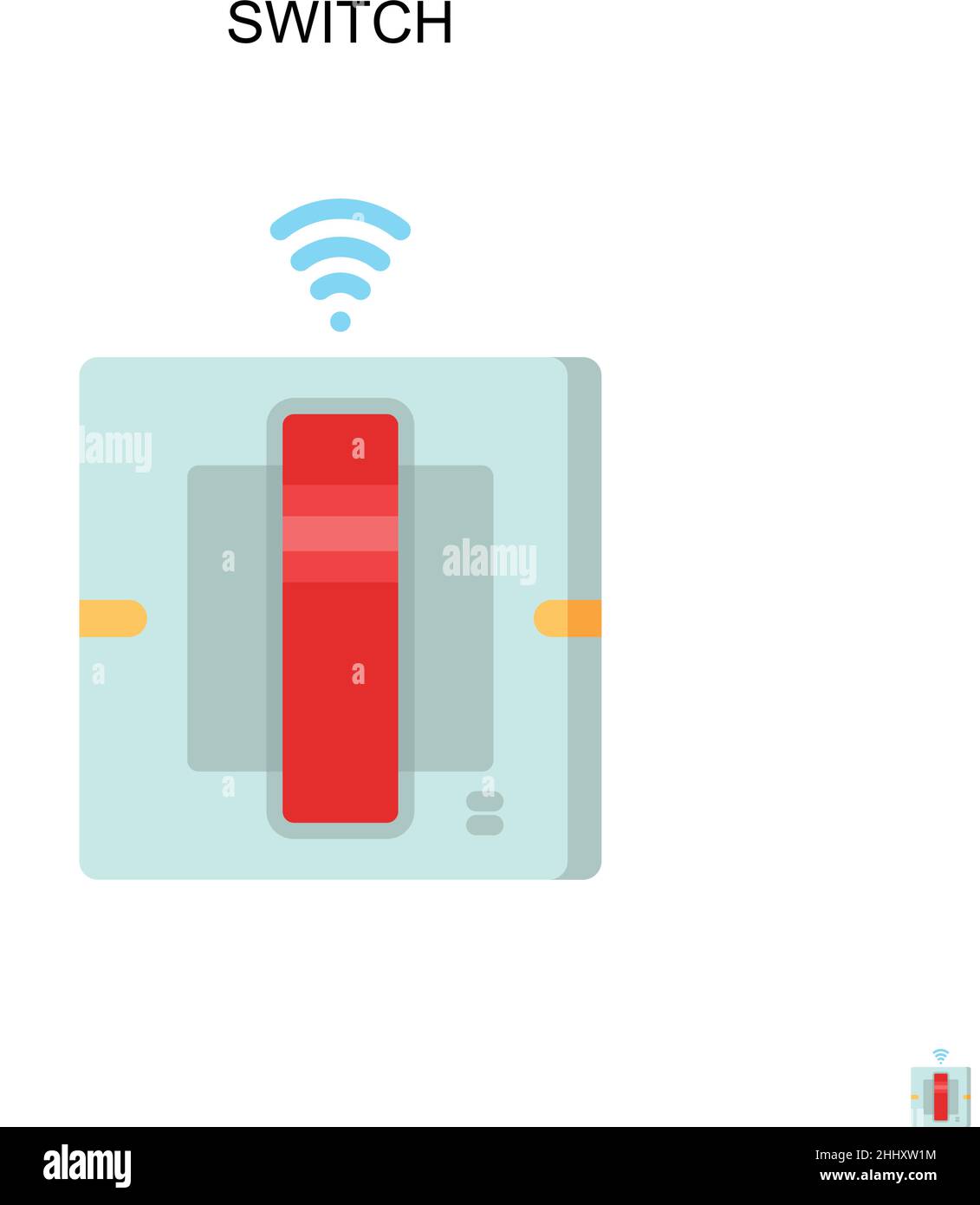 Switch Simple vector icon. Illustration symbol design template for web ...