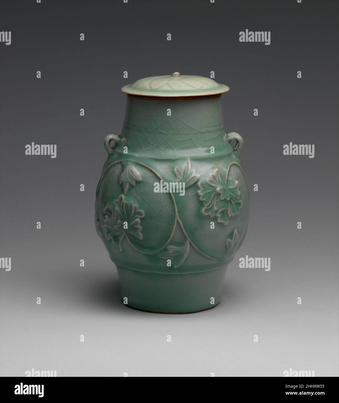 Jar with peony scroll 14th century China. Jar with peony scroll 51045 ...