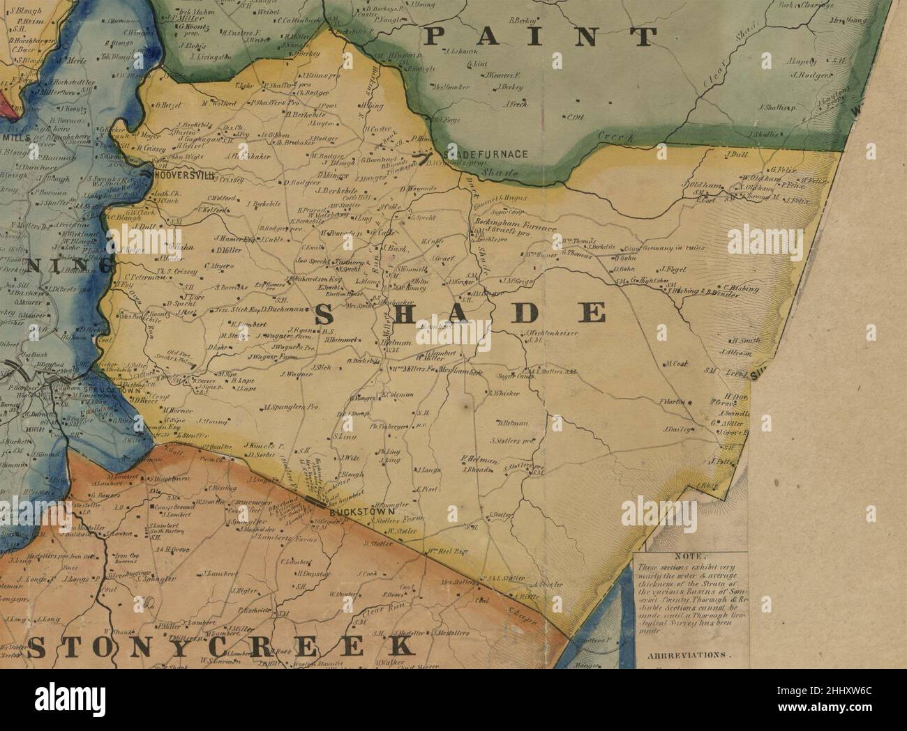 Somerset pennsylvania map hi-res stock photography and images - Alamy