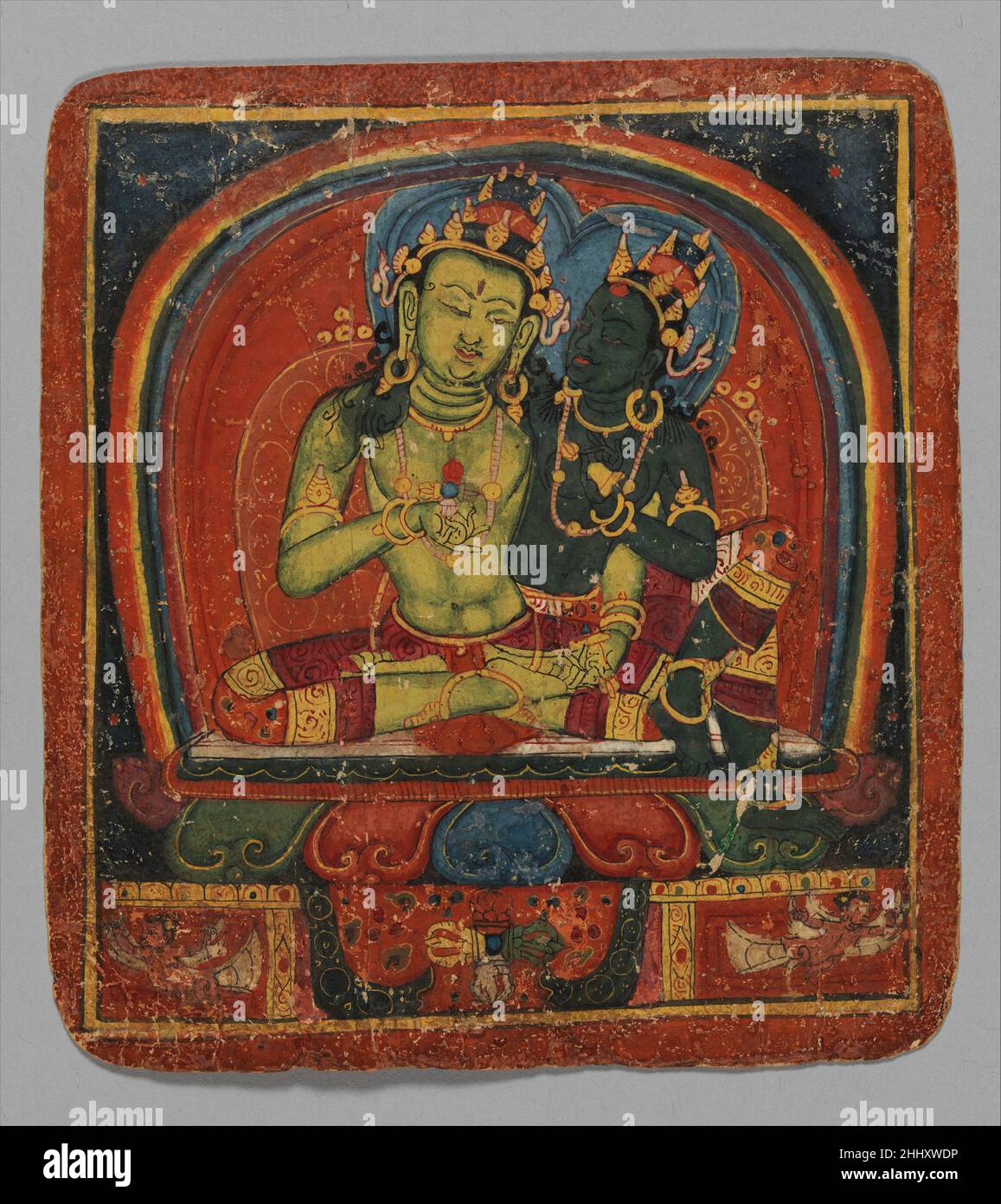 Initiation Card (Tsakalis): Amoghasiddhi early 15th century Tibet ...
