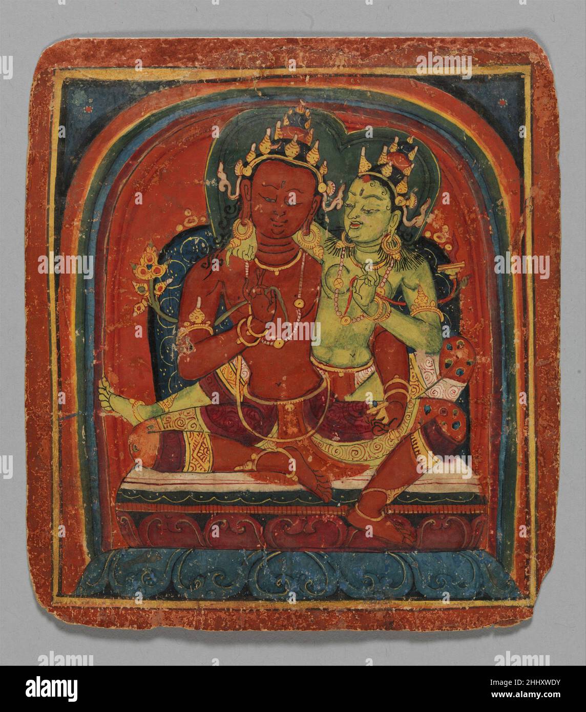 Initiation Card (Tsakalis): Bodhisattva Samantabhadhra early 15th ...