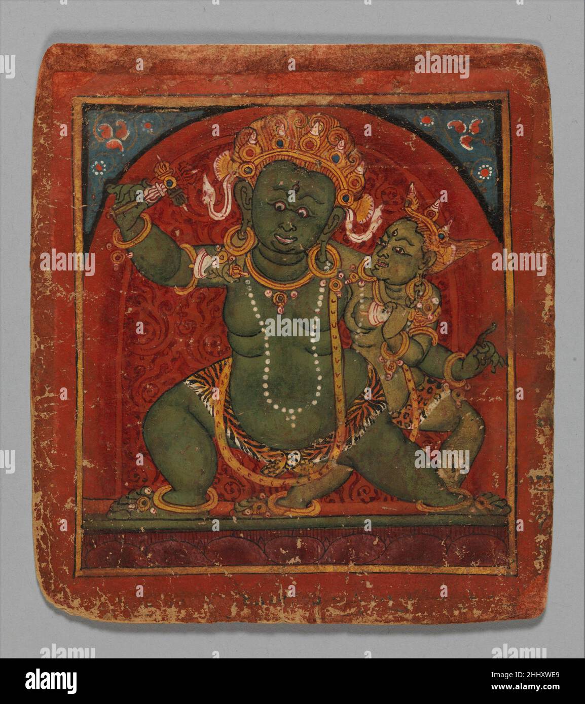 Initiation Card (Tsakalis): Door Keeper early 15th century Tibet ...